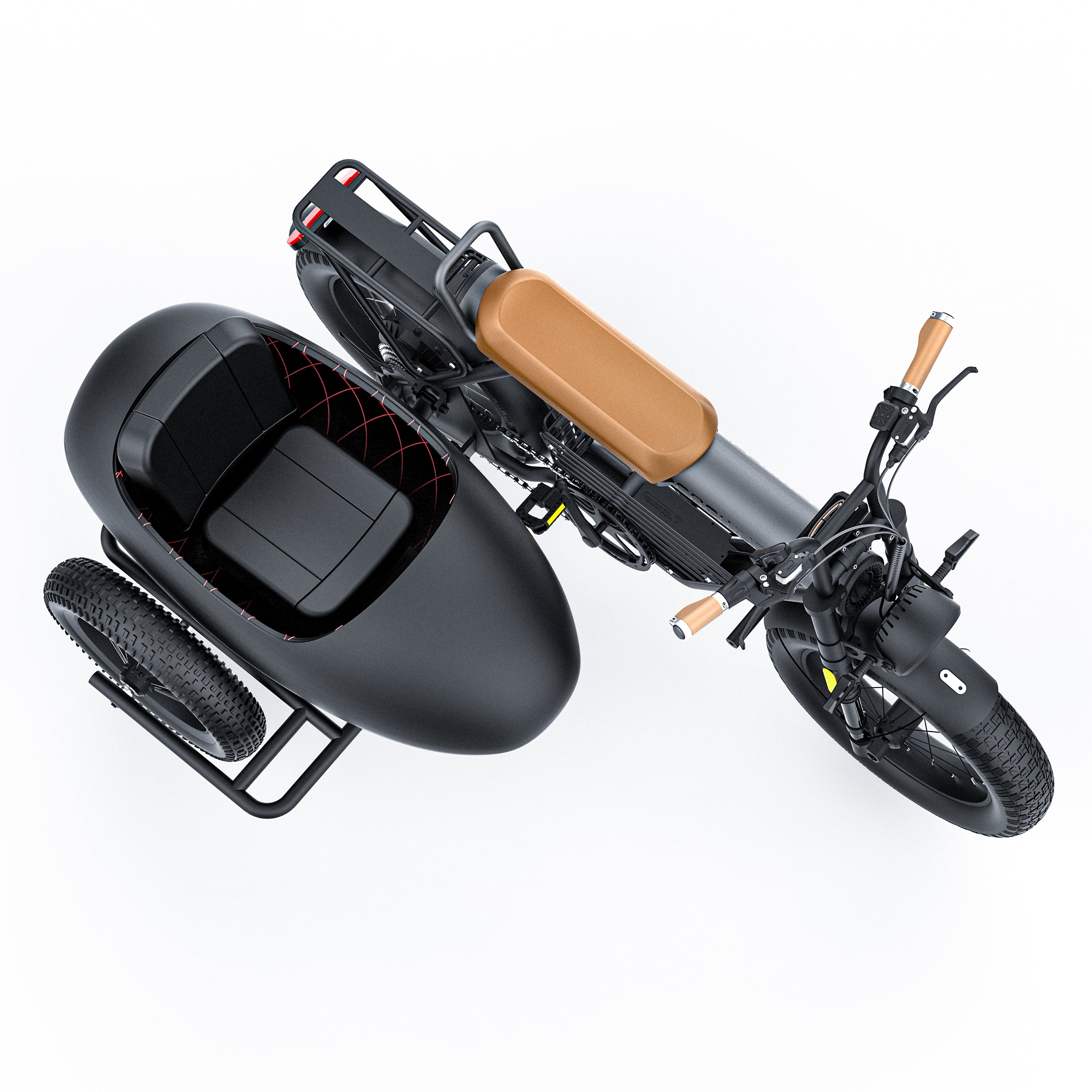 Sidecar For COSWHEEL CT20 Ebike | Ebike With Sidecar | 3 Wheel Ebike