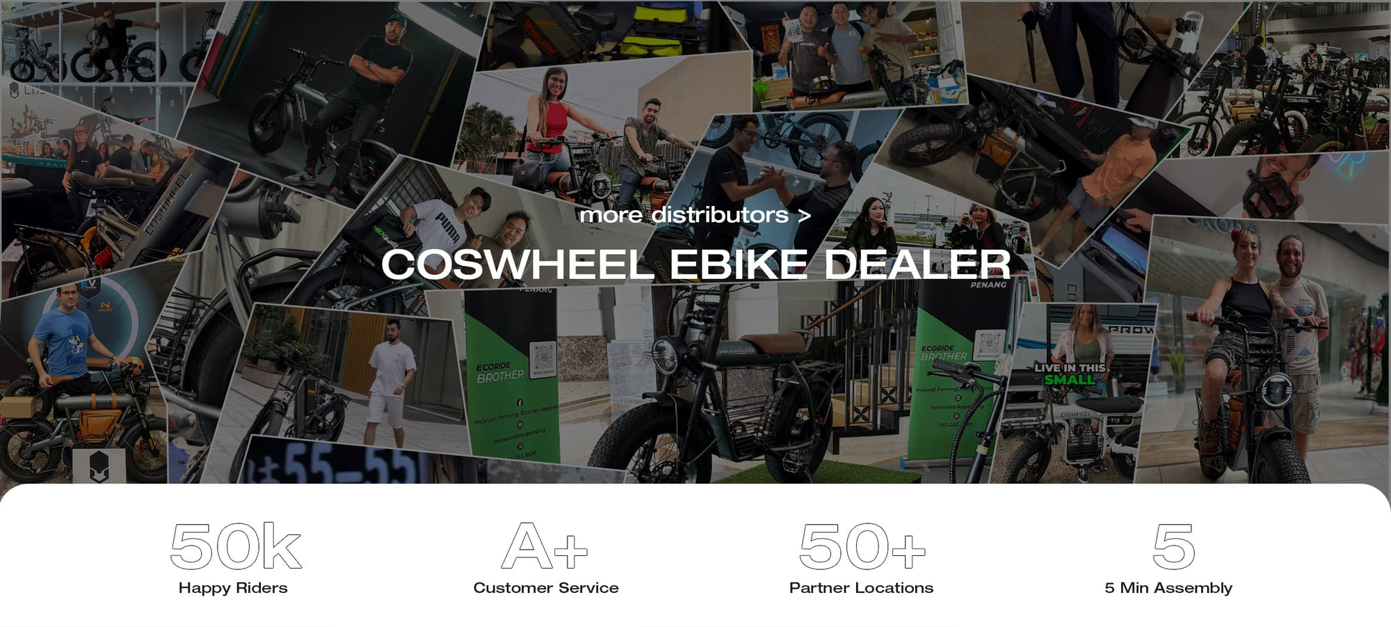 COSWHEEL eBike Dealers & Test Ride Locations | Authorized Service